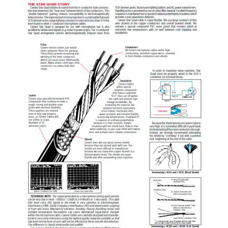 Canare L-4E5C Mini-Star-Quad Microphone Cable by the Foot - Black