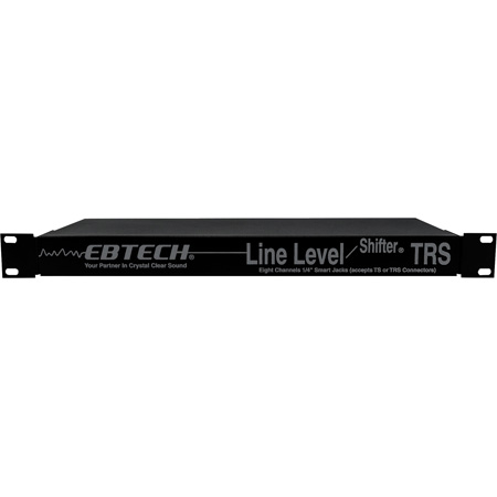 Ebtech LLS-8 8-Ch SingleRU Line Level Shifter w/1/4in Smart Jacks