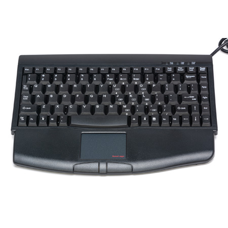 Mini PS2 Keyboard with Touchpad Black