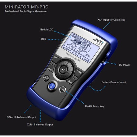 NTI MR-PRO Minirator Analog Audio Signal Generator and Impedance Meter