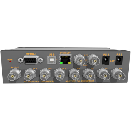 Matrix Switch MSC-TXD71L 7 Input 1 Output 3G-SDI Video Router with ...