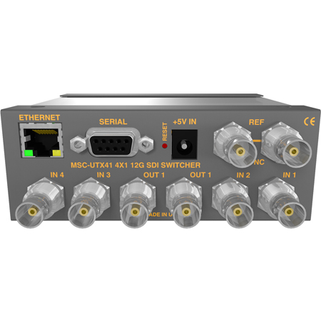 Matrix Switch MSC-UTX41L 4 Input 1 Output 12G-SDI Video Router with ...