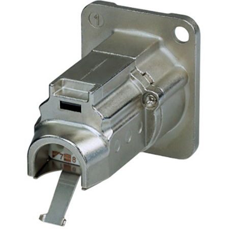 NEUTRIK NE8FDX-Y6 D-shape CAT6A etherCON Panel Connector - Shielded ...