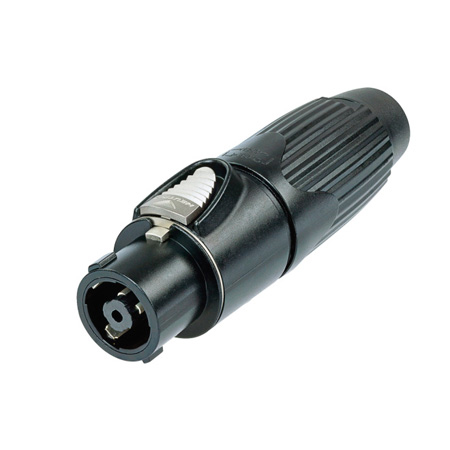 Neutrik NLT8FX-BAG 8-pole Female speakON STX Connector - Black/Chrome