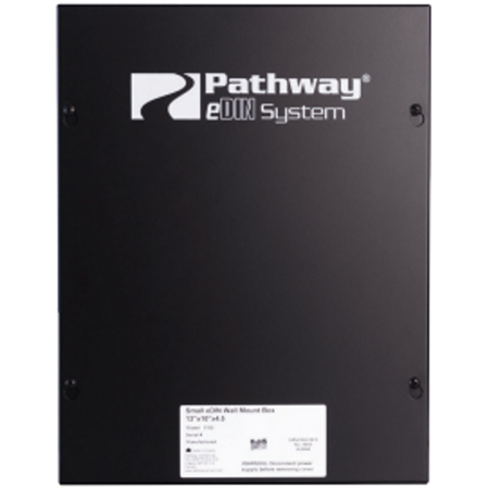 Pathway Connectivity PWENC DIN System Enclosure - Small 10 x 13 x 4.5-Inches - Horizontal Rails