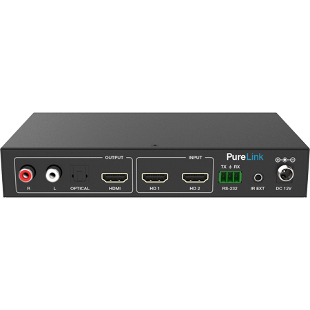 PureLink MVS-21 HDTools 2x1 UHD 4K60 4:4:4 HDMI 2.0b - HDCP 2.2 Switcher with Scaling/Multiview ...