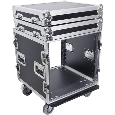 ProX T-12RSS 12U Vertical Amp Rack Mount Flight Case with Caster Wheels