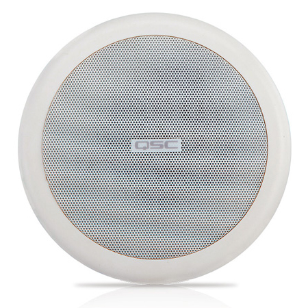 QSC AC-C4T 4 Inch Ceiling Mounted Loudspeaker- 70/100 with 8 Ohm Bypass ...
