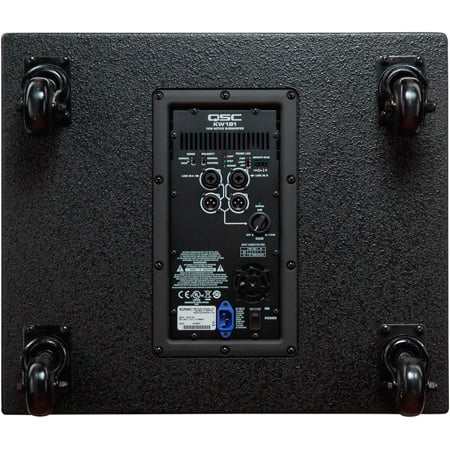 QSC Audio KW181 18 Inch Ported 1000W Subwoofer w/ Integrated Casters