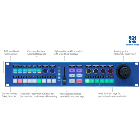 Skaarhoj RACK-FUSION-V1B Rack Fusion Live Production Controller with ...