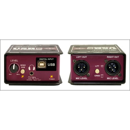 Radial USB-PRO DI for Laptops with Level Control / Mono Summing ...