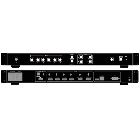 RGB Spectrum QuadView UHDx 4 Window System with 6 Video Inputs - Up to ...