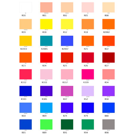 Rosco RX02 Gel Sheet - Bastard Amber - 20 Inch x 24 Inch Sheet