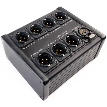 Sescom SES-PRESSBOX 6-Channel Passive Broadcast Press Box
