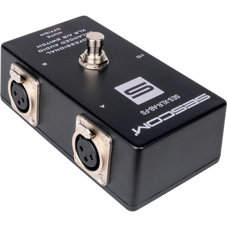 Sescom SES-XLR-AB-FS Balanced Audio Passive XLR A/B Footswitch with ...
