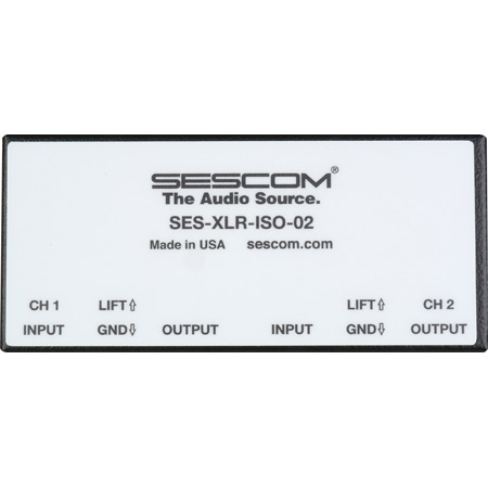 Sescom 2-Channel 3-Pin XLR Audio Isolation Transformer