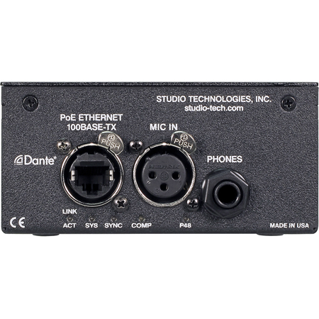 Studio Technologies Model 203 Dante Audio-Over-Ethernet Announcers ...