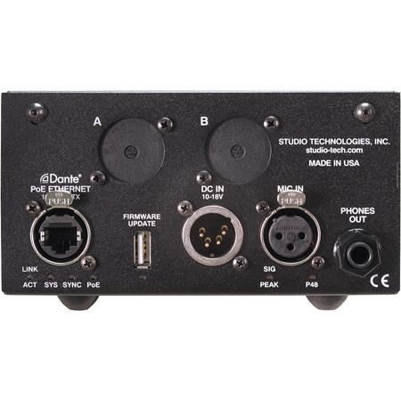 Studio Technologies Model 214A Dante Audio-over-Ethernet Announcers ...