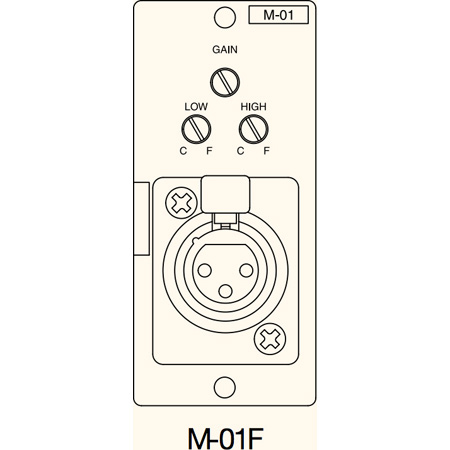 TOA M-01F Balanced XLR Female Module- 200 ohm