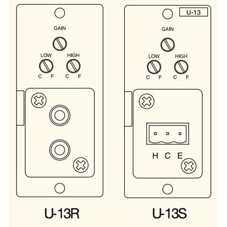 TOA U-13R Stereo Line In Module Mute Receive With Stereo Summing Dual ...