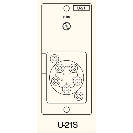 TOA U-21S Unbalanced Line Input Module