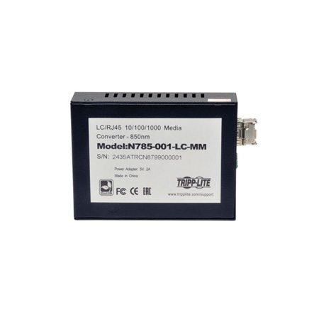 Tripp Lite N785-001-LC-MM 10/100/1000 LC Multimode Media Converter 550M ...