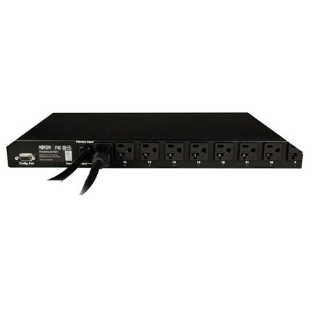 Tripp Lite PDUMH20ATNET PDU Switched ATS 120V 20A 5-15/20R 16 Outlet L5 ...