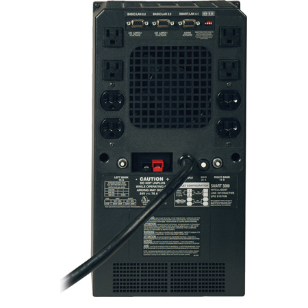 Tripp Lite SMART 3000NET 3000VA 2400W UPS Smart Tower AVR 120V XL DB9 ...