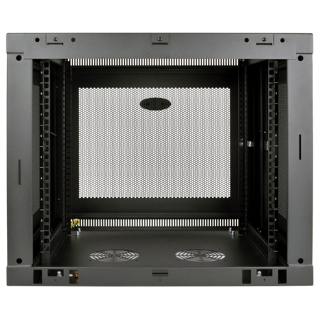 Tripp Lite 9U Low-Profile Wall-Mount Rack Enclosure Cabinet Removable ...