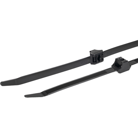 Hellermann Tyton DCT90HIRK2 Dual Cable Clamp Tie - 13in Long/.25in Stud ...