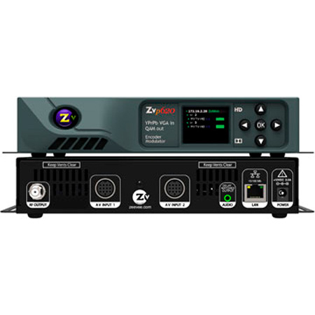 ZeeVee ZvPro 620 Dual Channel Component/VGA Encoder/QAM Modulator