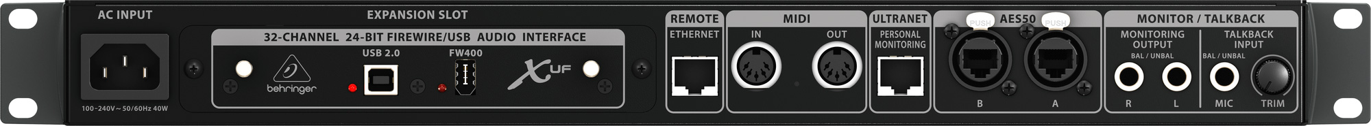 Behringer X32 Core AES50 Rack Mixer