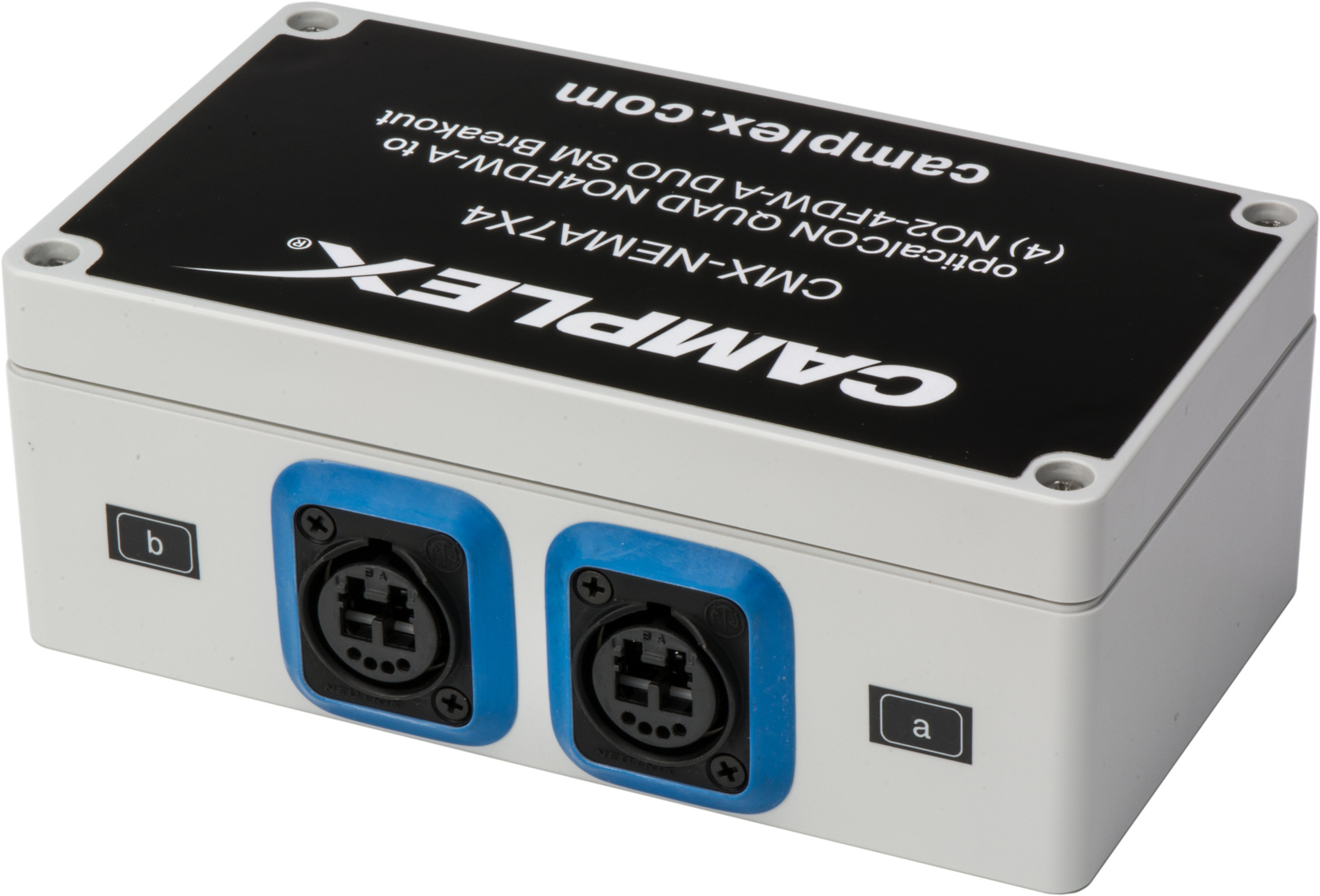 Camplex Single Mode opticalCON QUAD NO4FDW-A to (4) NO2-4FDW-A DUO Breakout