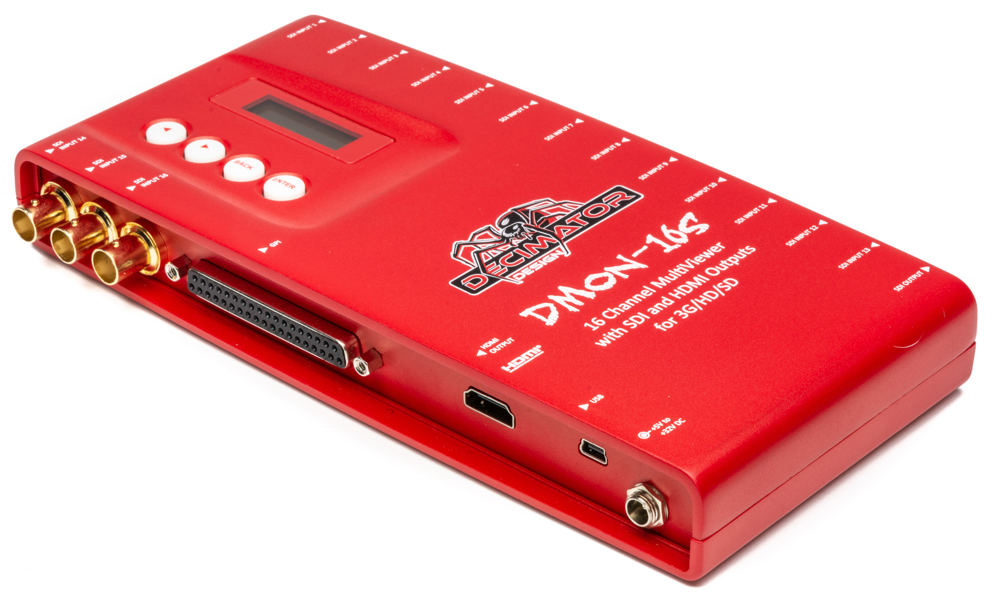 Decimator Designs DMON-16S 16 Channel 3G/HD/SD-SDI to 3G/HD/SD-SDI and ...