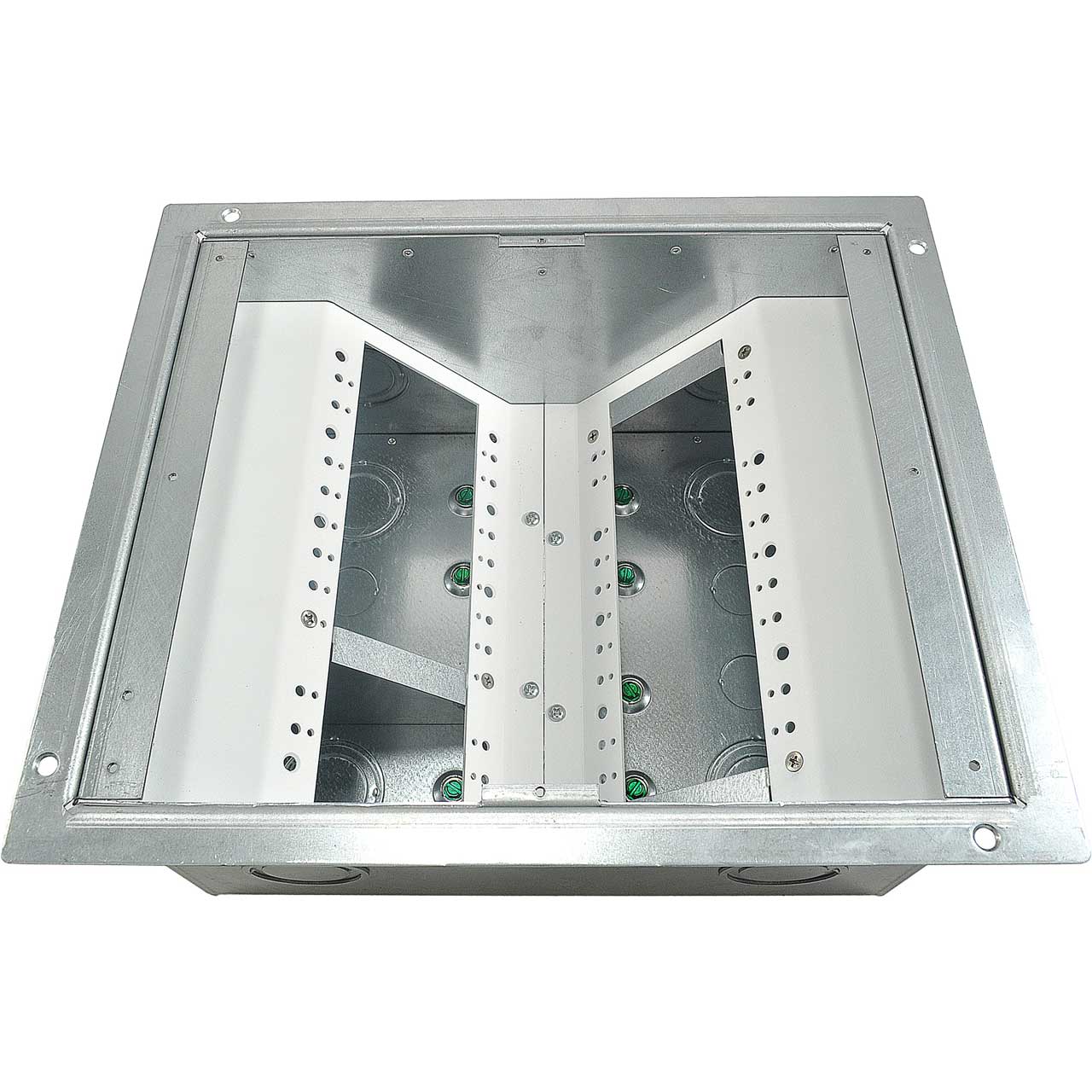 FSR FL-540P Floor Box for Raised Access Floors 6in Oak