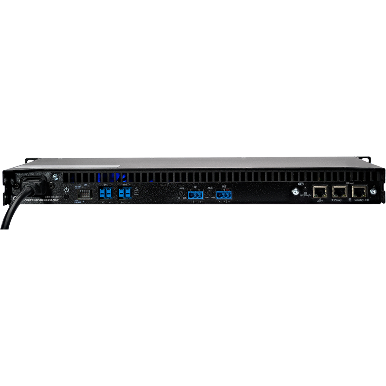 LEA Pro Dante Connect Series 352D-ADSP 2-Channel IoT Enabled Smart Amp with Dante/AES67 Inputs ...