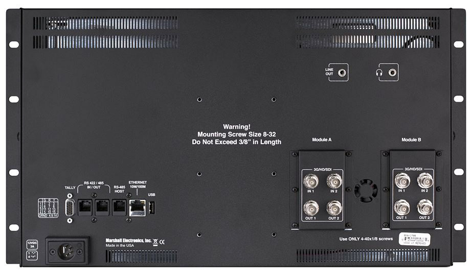 Marshall QVW-1708-3G Quad View Monitor with 17 Inch Native Resolution ...