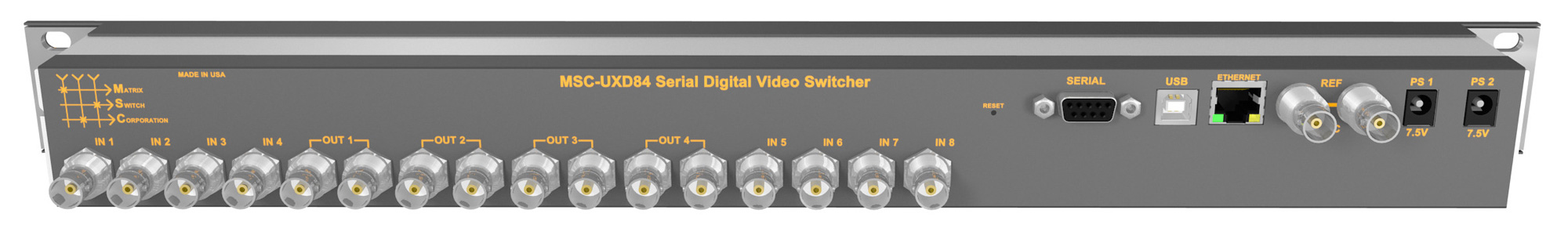 Matrix Switch MSC-UXD84L 8-Input/4-Output 4K 12G-SDI 8x4 Matrix Video ...