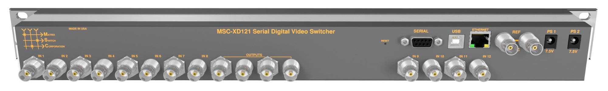 Matrix Switch MSC-XD121S 12 Input 1 Output 3G-SDI Video Router With ...