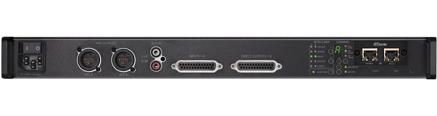 Shure SCM820-DAN-DB25 8-Channel Digital IntelliMix with DB25 & Dante