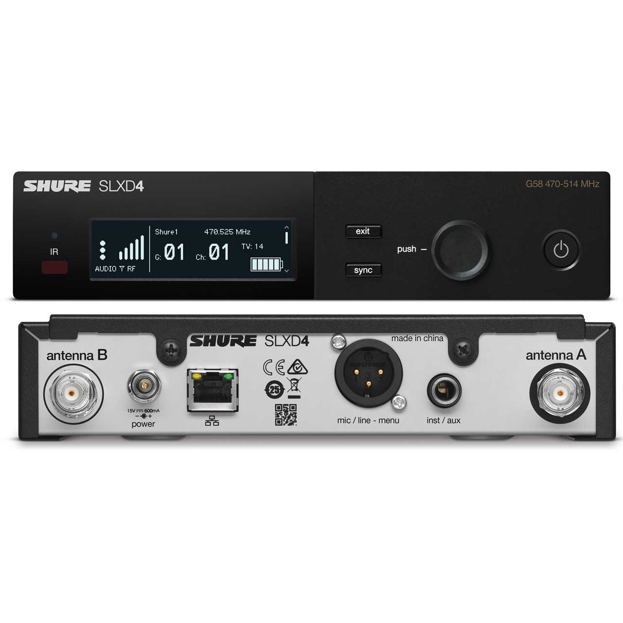 Shure SLXD14/SM35-G58 SM35 Headworn Wireless Mic System - 470-514Mhz