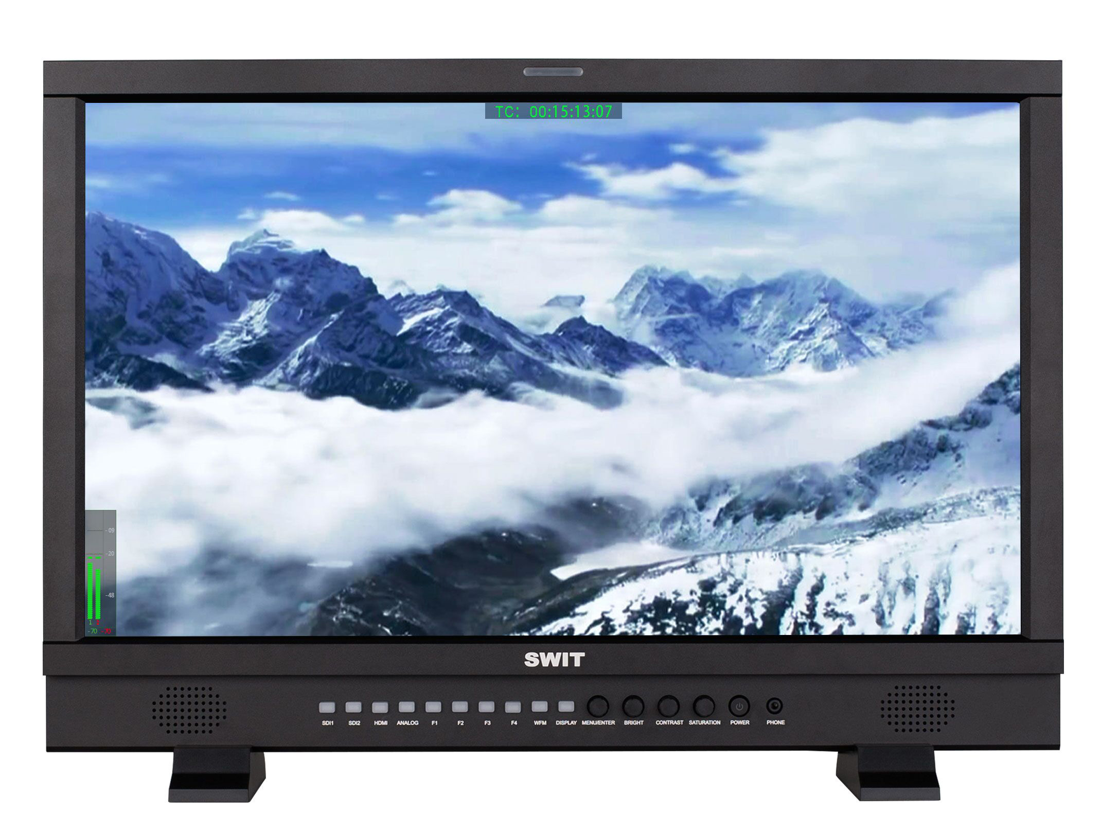 SWIT S-1243HS 23.8-inch 2K/3G/HDSDI&HDMI Studio Monitor with S-7004S V ...