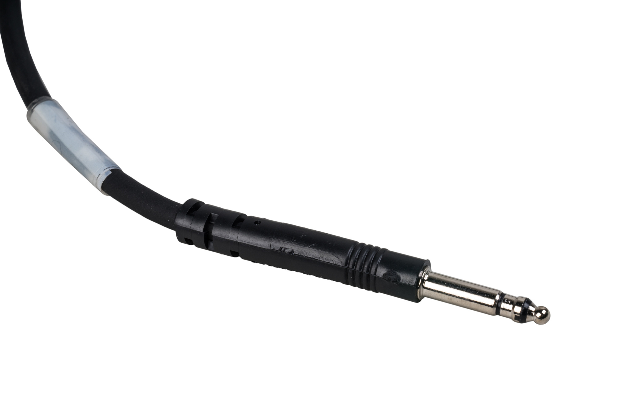 TE BK15B Bantam to Bantam Audio Patch Cable Nickel Black-15Ft