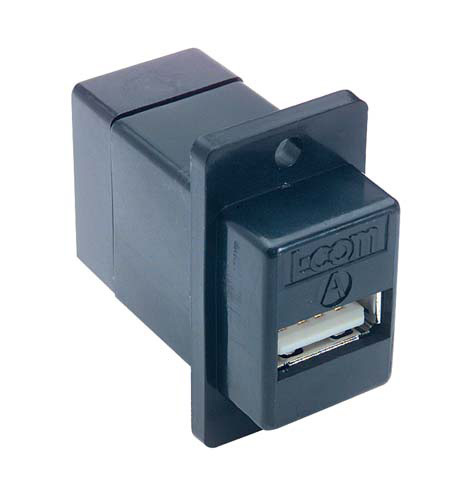Chassis Mount Usb Adapter B A Black