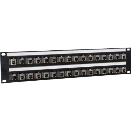 My Custom Shop 32X45-6A Cat6a 32-Port 10G Shielded Female RJ45 ...
