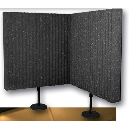 Auralex DESKMAX Stand-Mounted Acoustic Panel Kit with stands - 2x2 Ft x ...