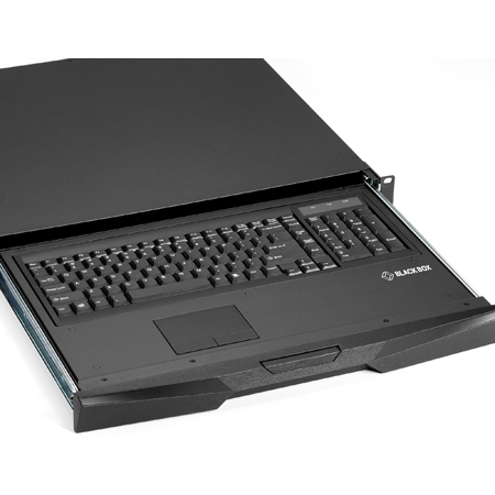 Black Box RM419-R5 1RU Rackmount Sliding Keyboard Tray with Touchpad ...