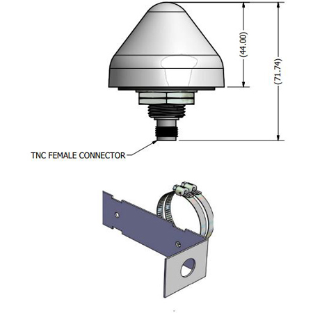 Brainstorm ANT GNSS 1 Timing Reference Antenna for DXD Series Universal ...