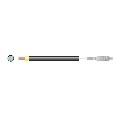 Camplex opticalCON MTP/MTP Single Mode APC 24 Fiber Field Cable ...