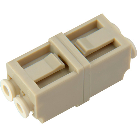 LC to LC Multimode Duplex Fiber Optic Coupler Adapter Bronze Sleeve